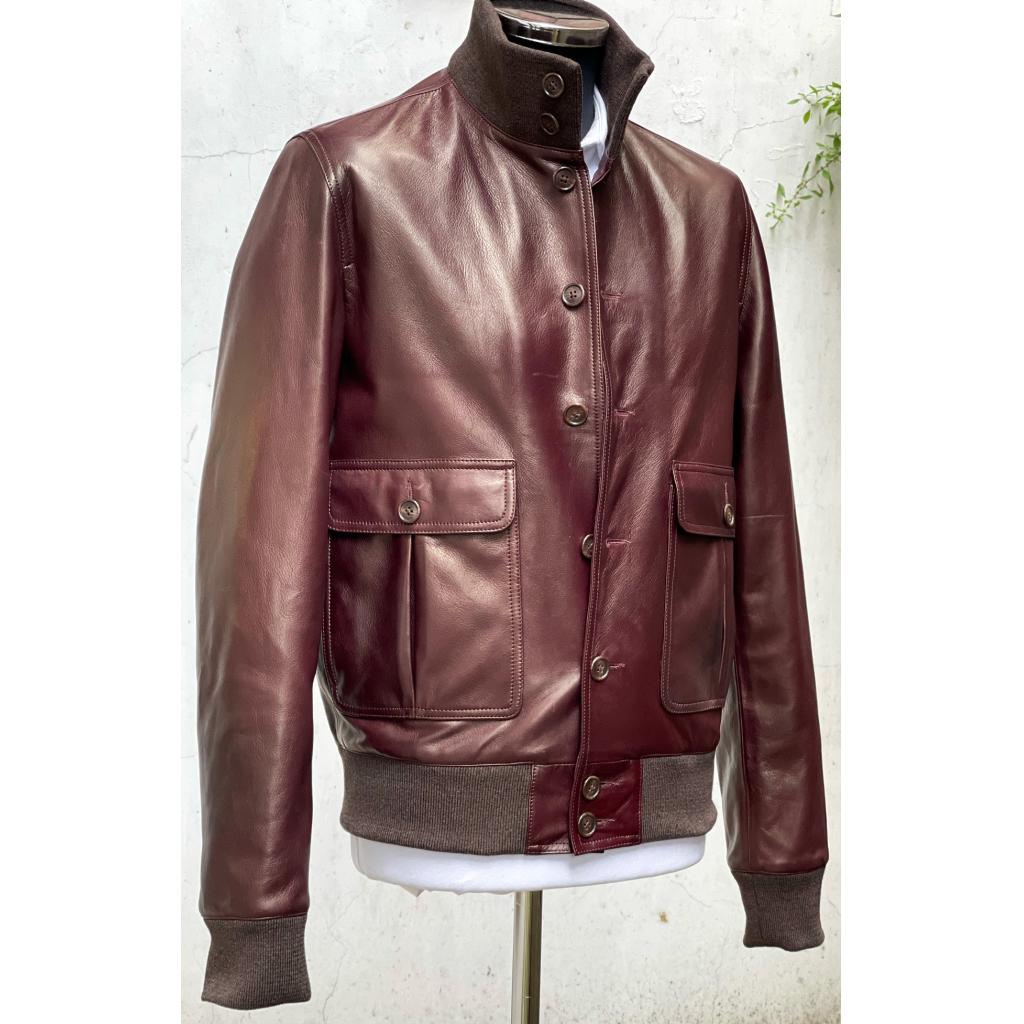 Men's Leather A1 Bomber Jacket