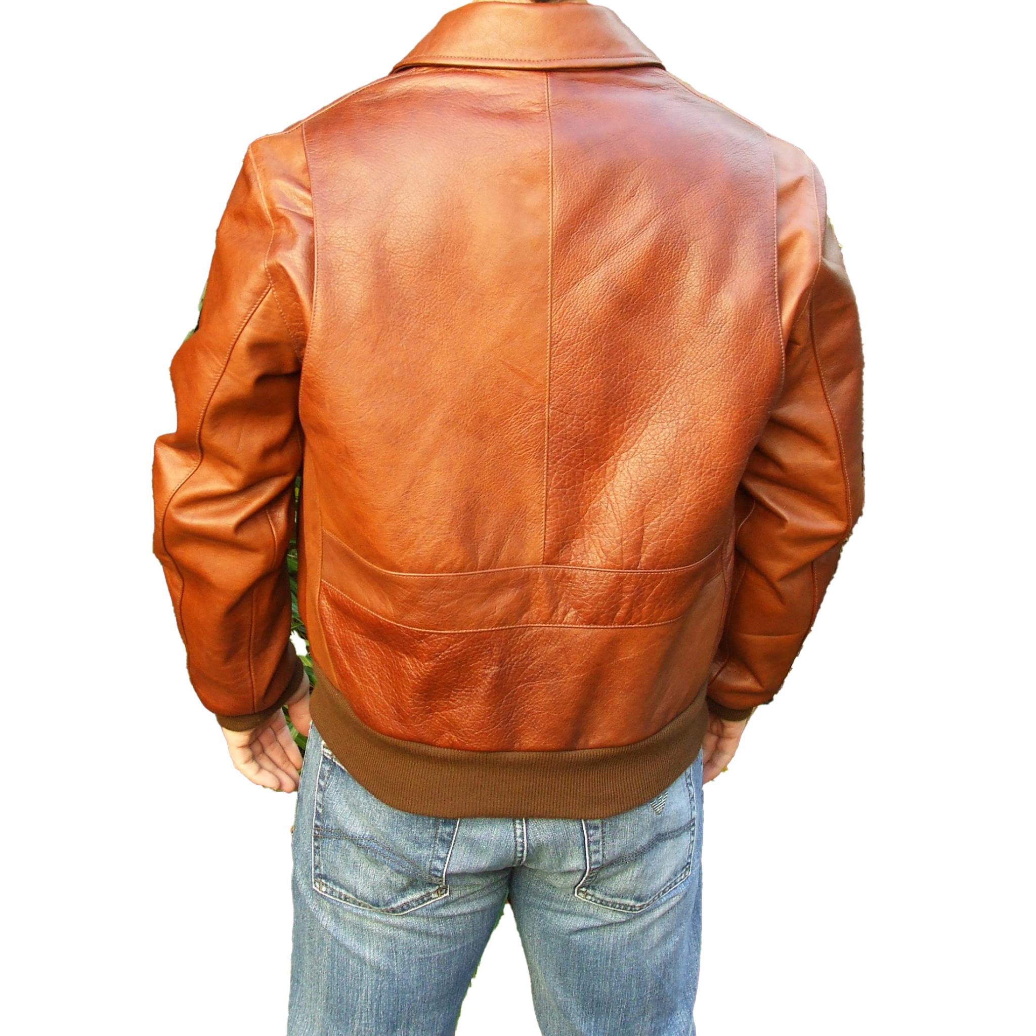 Mens Leather Pilot Jacket