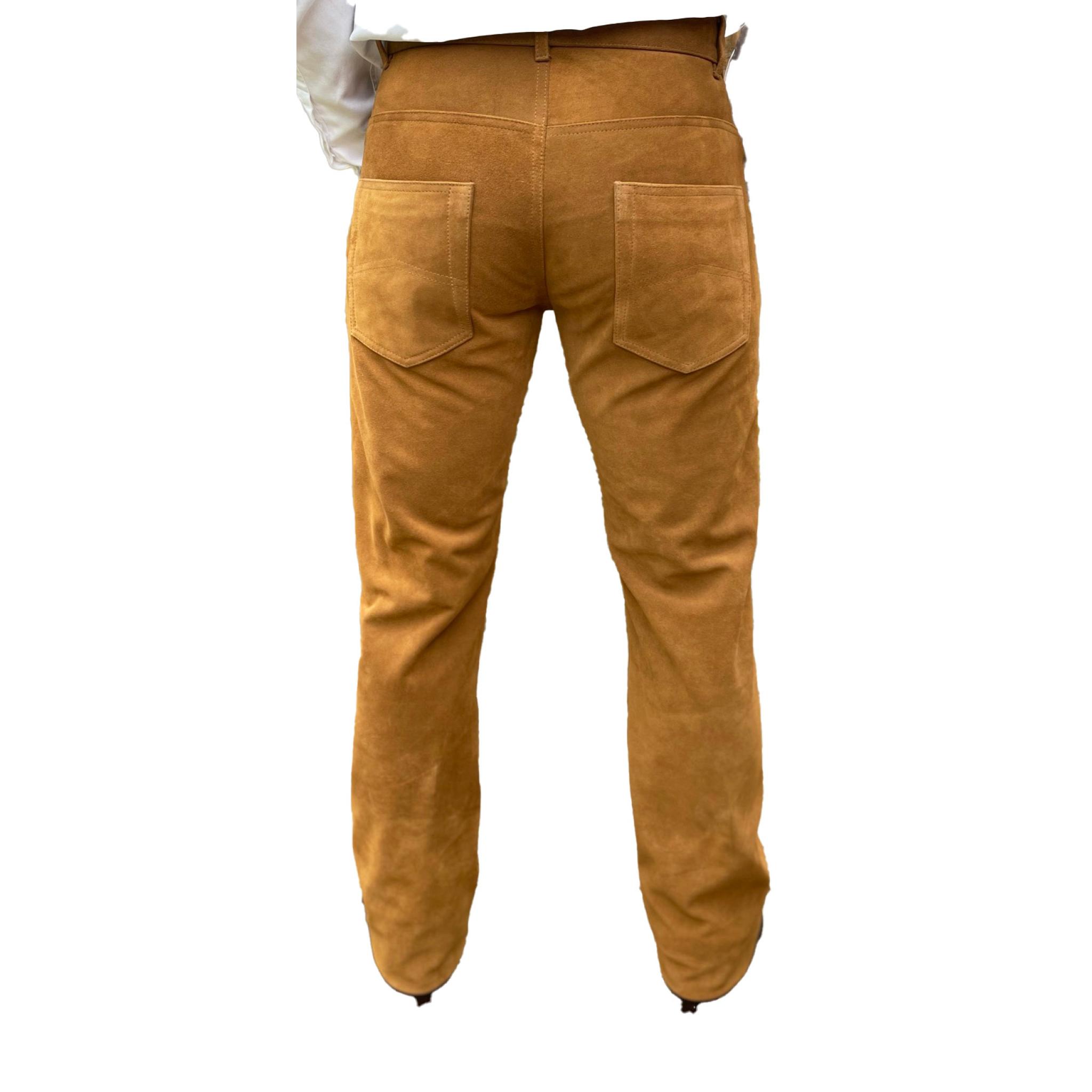 Mens Suede Jeans