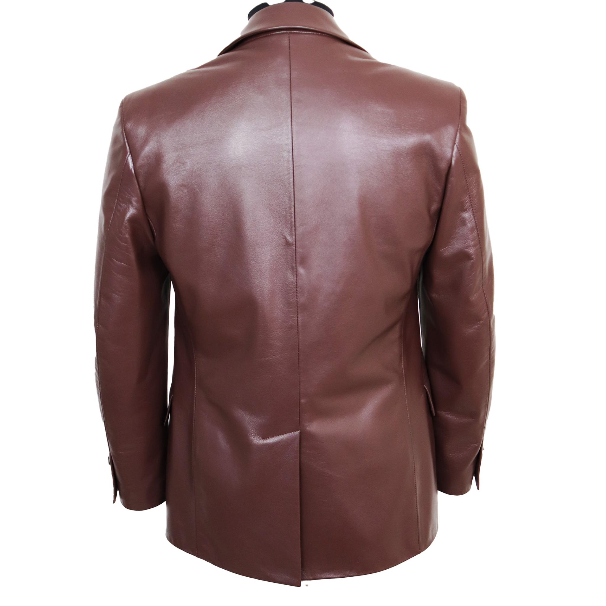Men's Leather Blazer