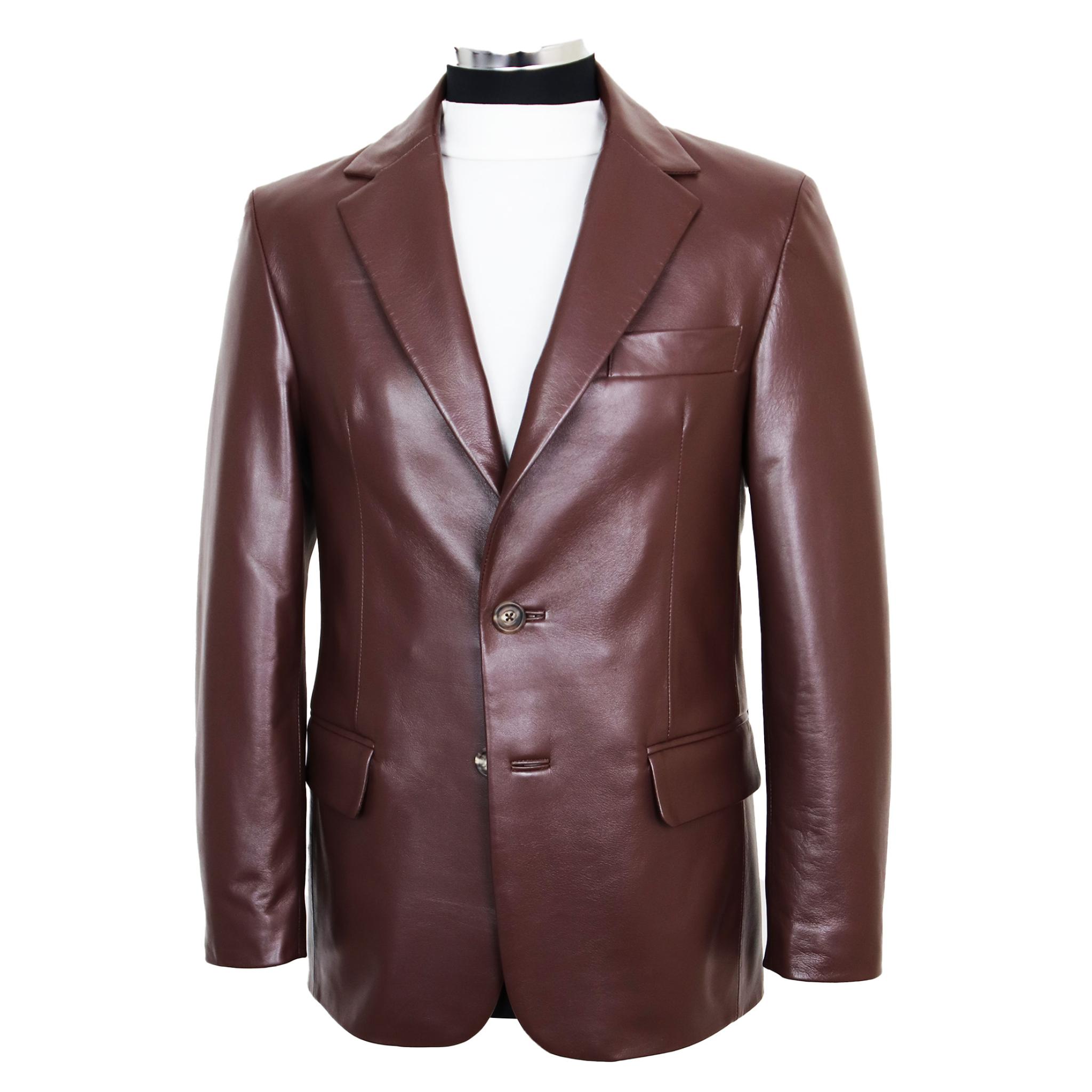 Men's Leather Blazer