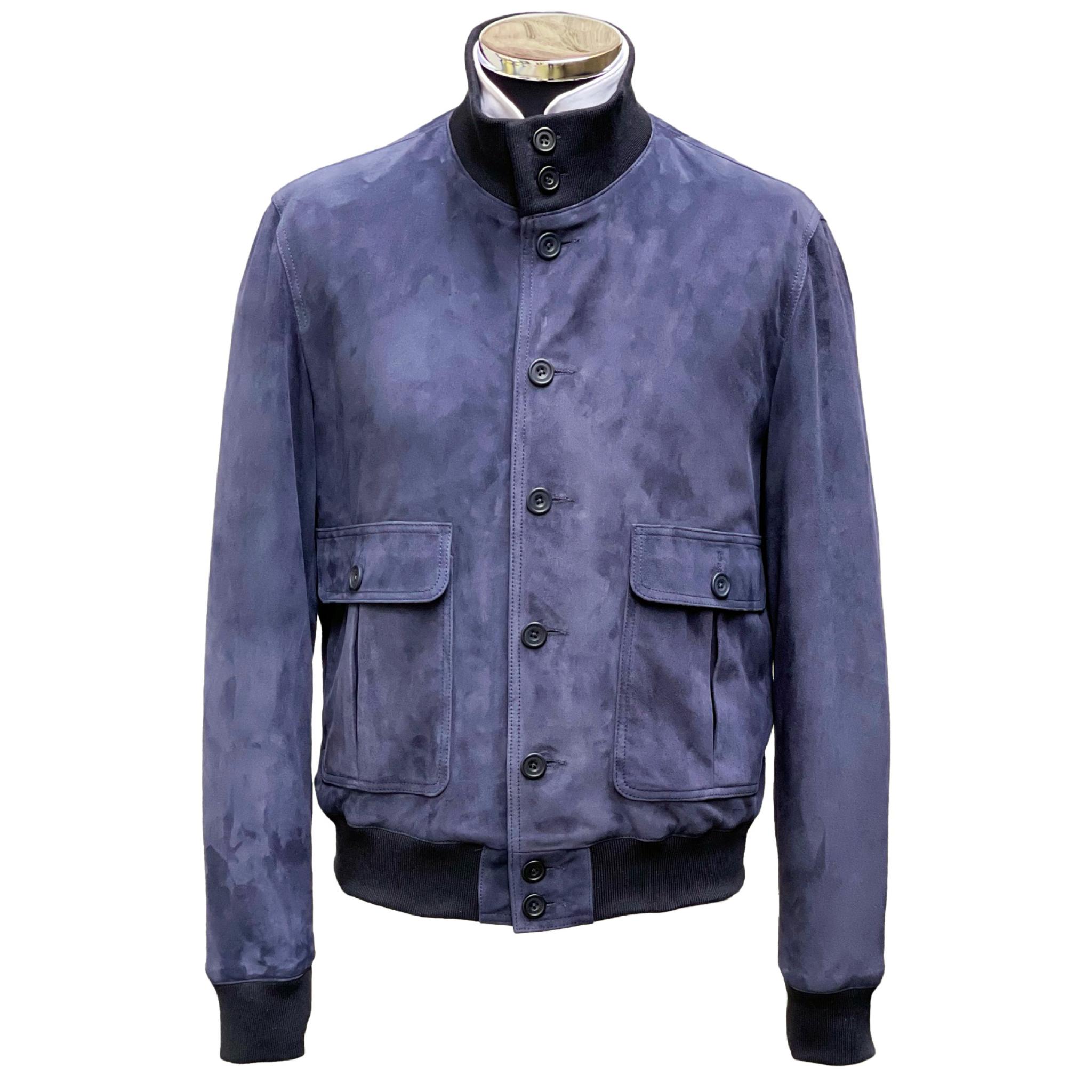 Men's Suede A1 Bomber Jacket
