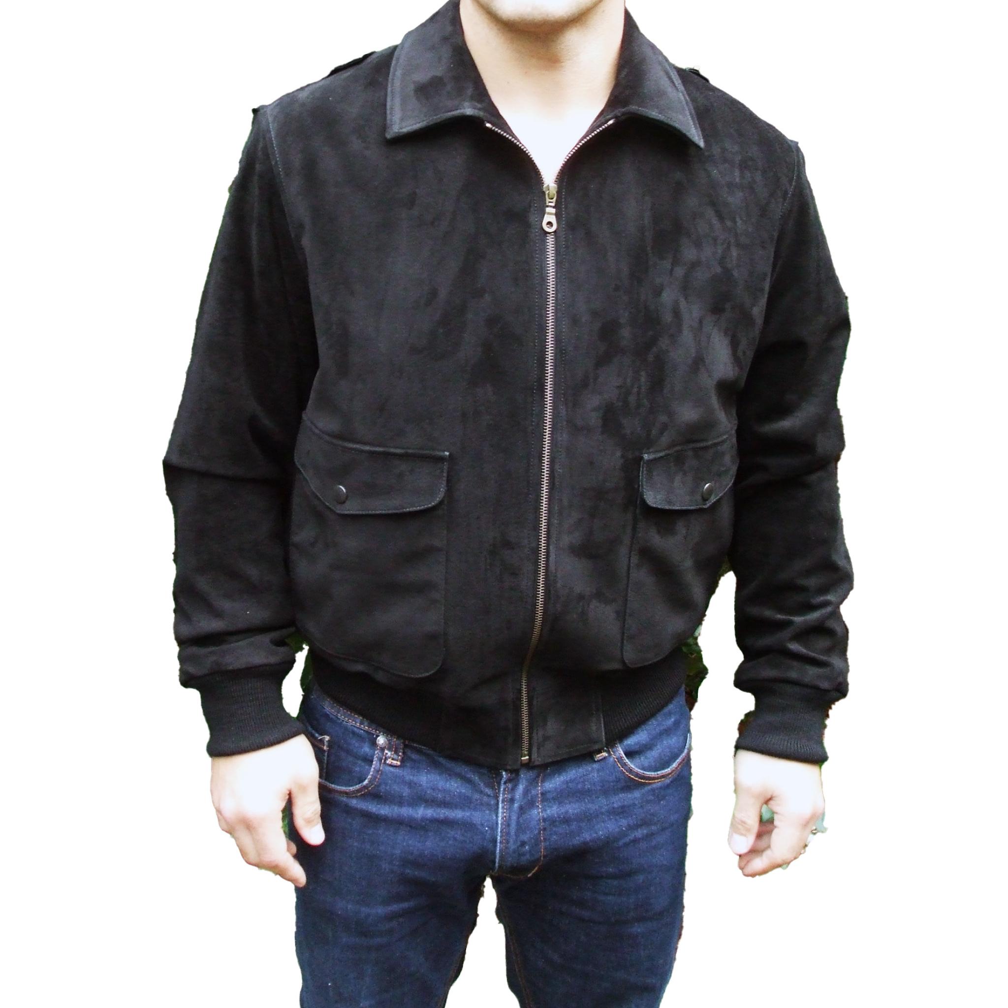 Mens Suede Pilot Jacket